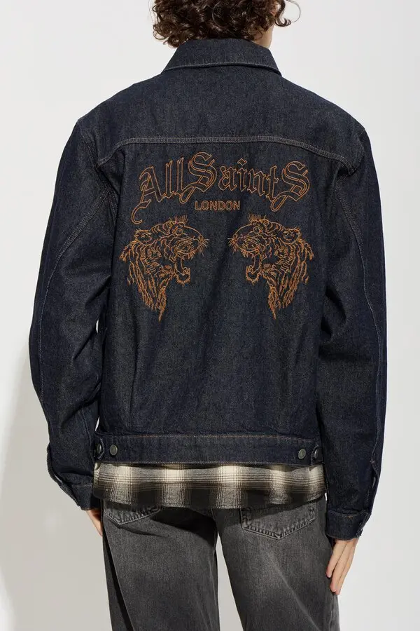 ALLSAINTS Union Tigres’ Denim Jacket With Pockets