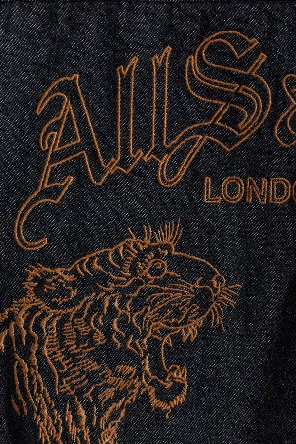 ALLSAINTS Union Tigres’ Denim Jacket With Pockets
