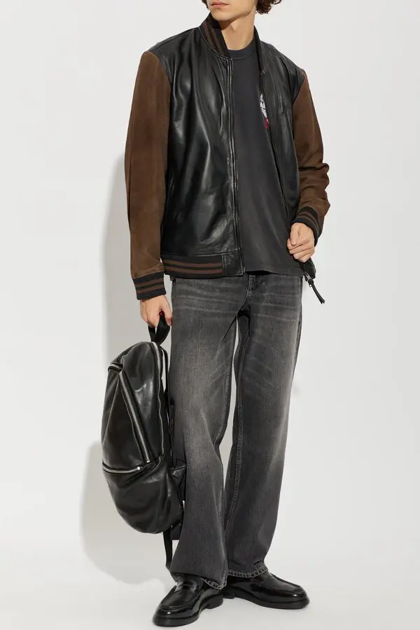 ALLSAINTS Blanco’ Leather Bomber Jacket