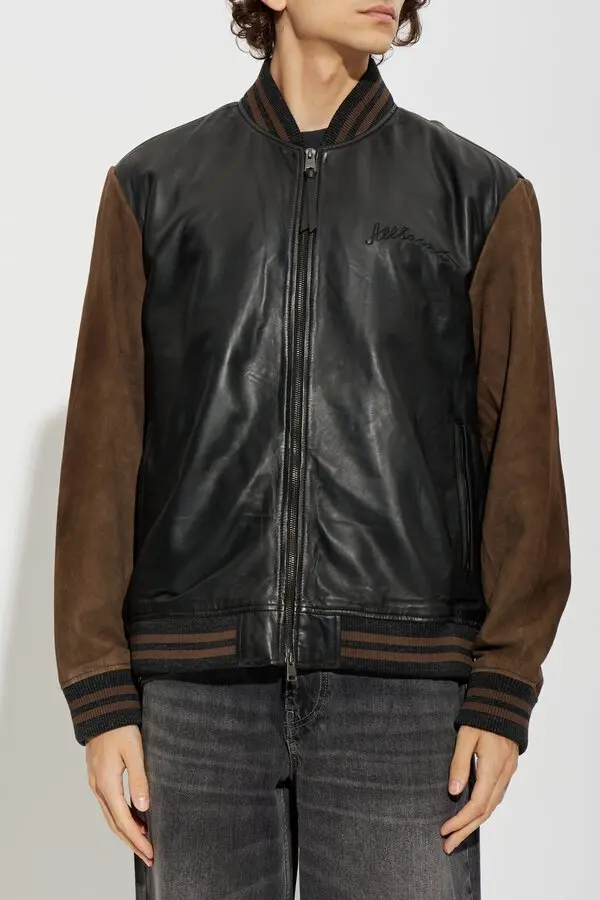 ALLSAINTS Blanco’ Leather Bomber Jacket