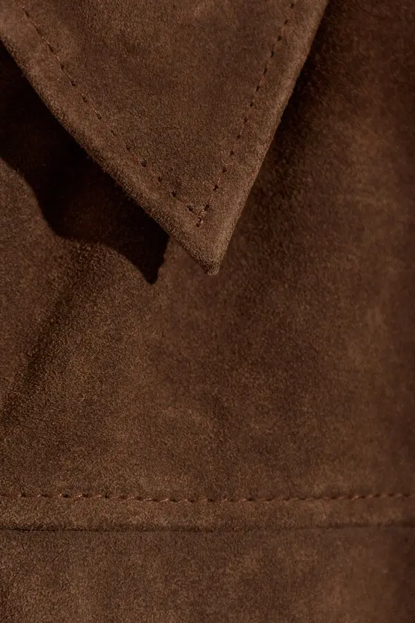 ALLSAINTS Rhone' Suede Jacket With Collar