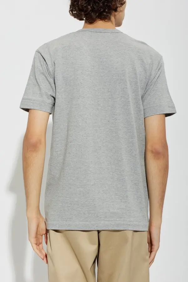 Play Comme Des Garcon Cotton T-shirt With Logo Patch