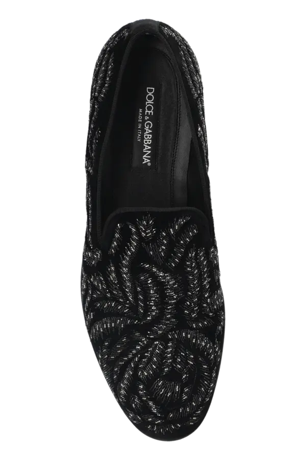 Dolce & Gabbana Shoes With Shimmering Embellishments, Type ‘loafers
