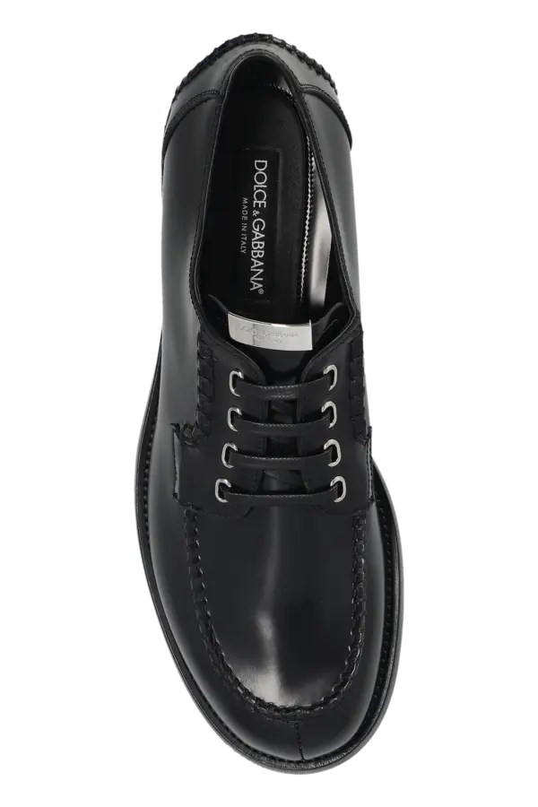 Dolce & Gabbana Leather Shoes With Logo