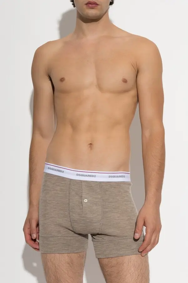 Dsquared2 Wool Boxers With Logo