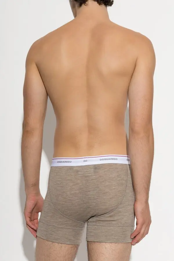Dsquared2 Wool Boxers With Logo