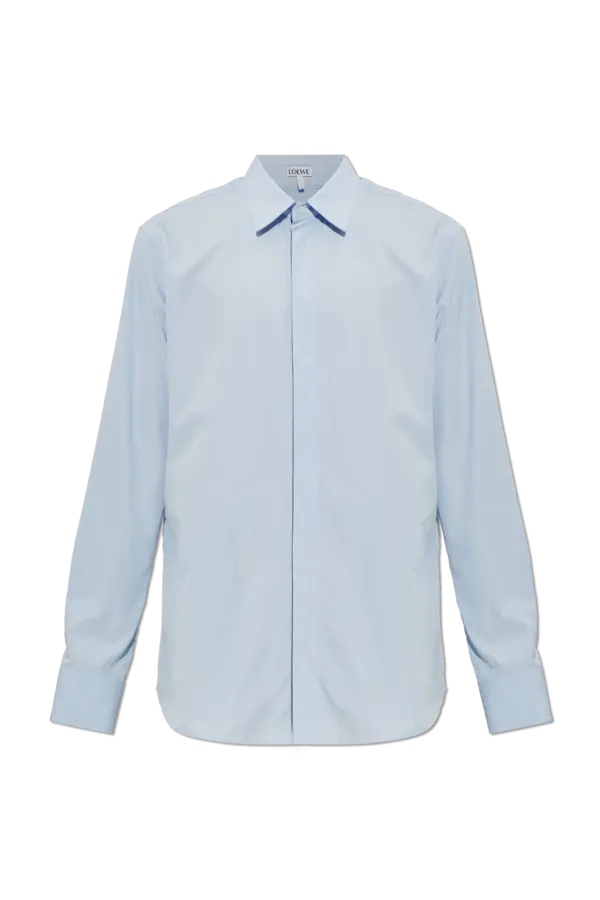 Loewe Shirt With Embroidered Logo - Blue