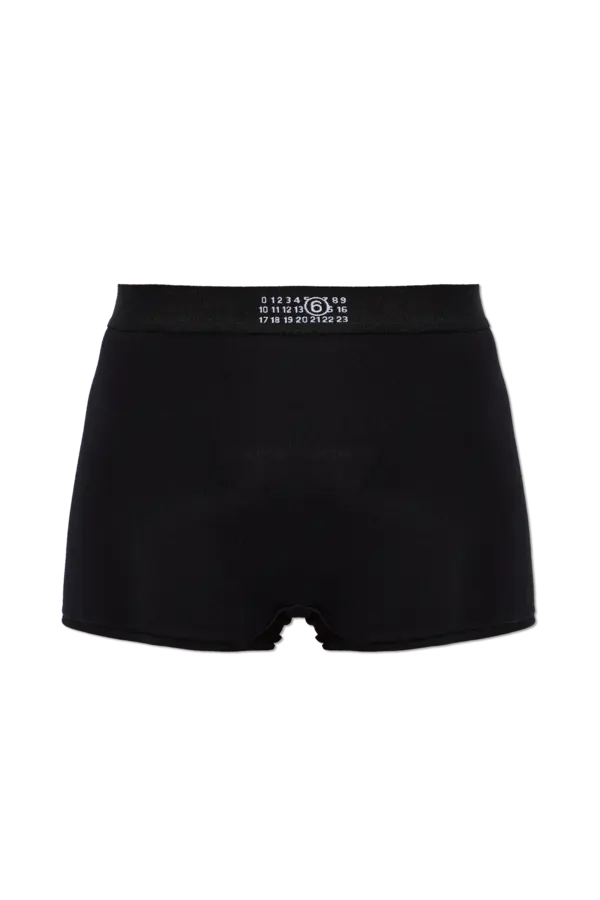 MAISON MARGIELA Boxers With Logo - Black