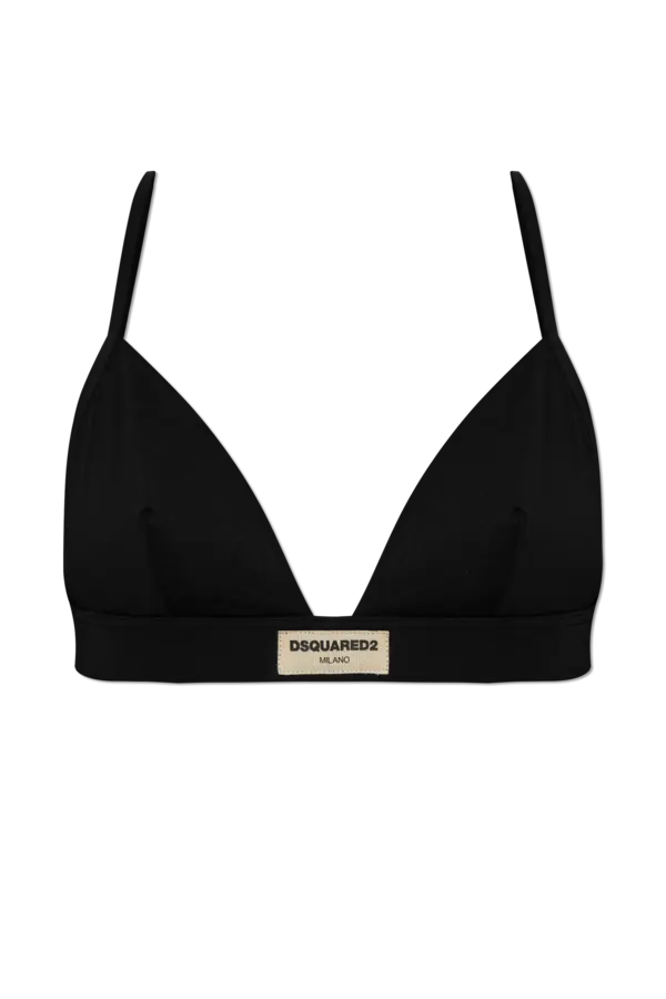 Dsquared2 Logo Bra - Black