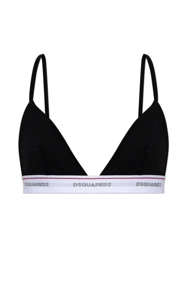 Dsquared2 Bra With Logo - Black