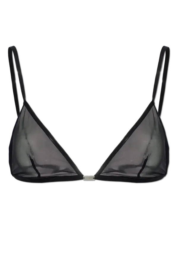 MAISON MARGIELA Transparent Bra - Black