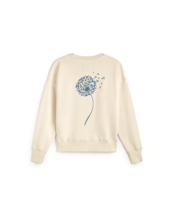 THINKING MU Ecru Dandelion Jodie Sweatshirt