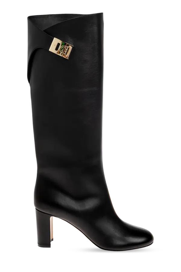 FERRAGAMO Elli" Leather Heeled Boots