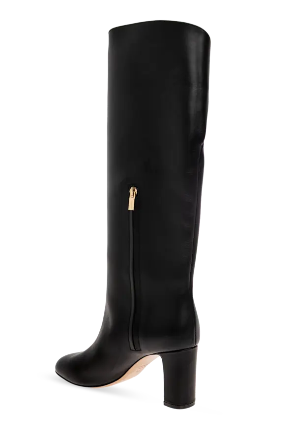 FERRAGAMO Elli" Leather Heeled Boots