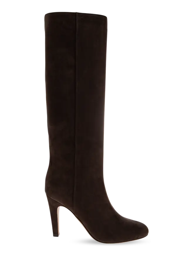 FERRAGAMO Suede Heeled Boots 'nylu - Brown
