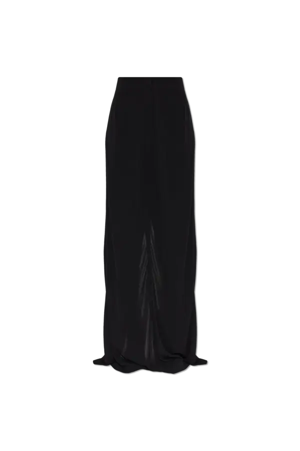 MAISON MARGIELA Long Skirt With Slit - Black
