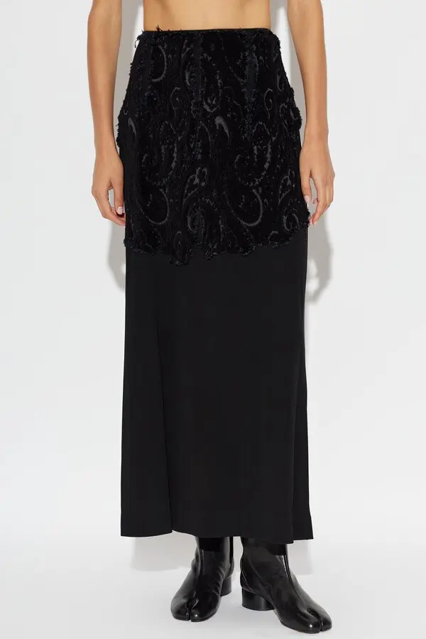 MAISON MARGIELA Skirt With Decorative Embroidery