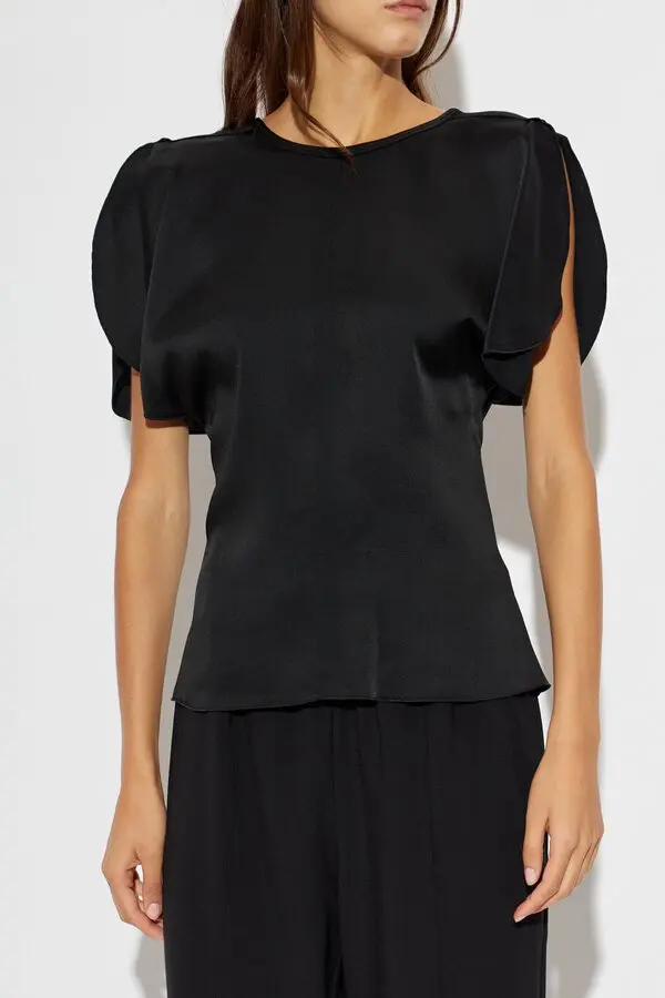 Victoria Beckham Satin Sleeveless Top