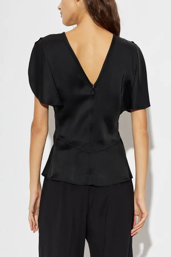 Victoria Beckham Satin Sleeveless Top