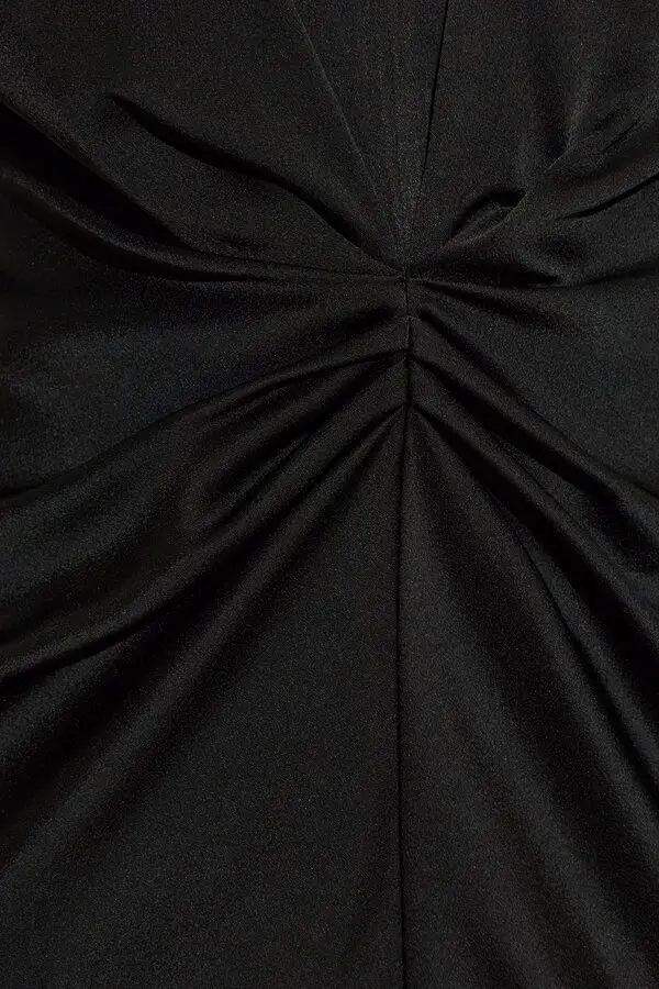 Victoria Beckham Satin Dress With Draping