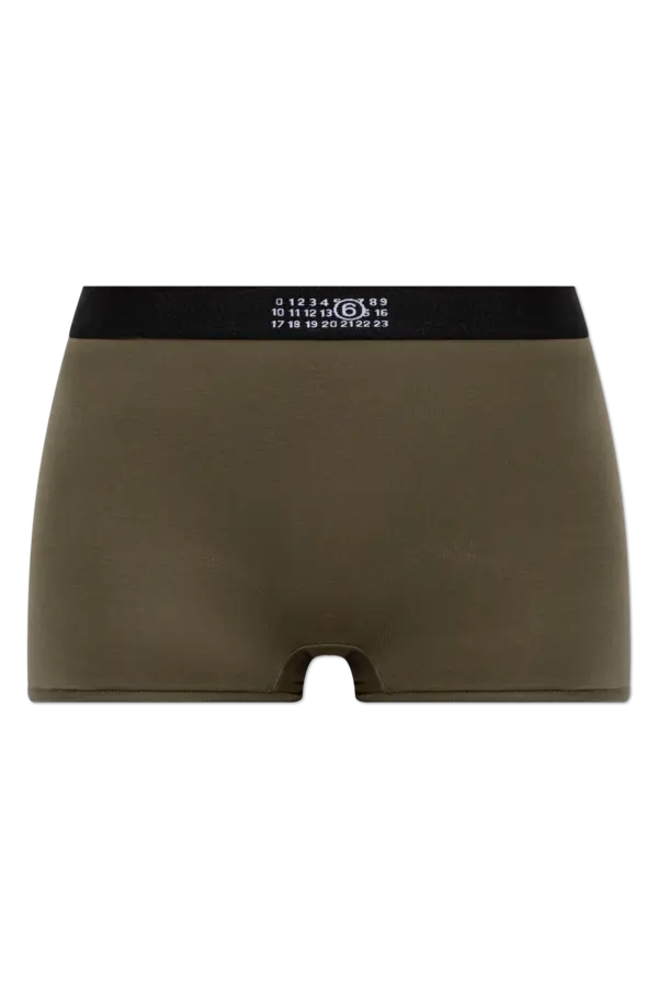 MAISON MARGIELA Boxers With Logo - Green