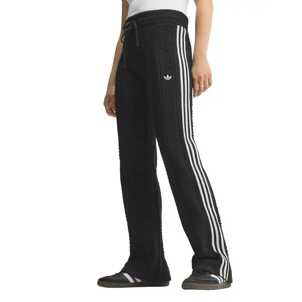 Adidas Wide-leg Track Pant Asia Sizing - Black/cloud White