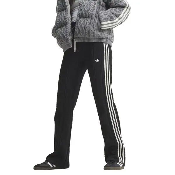 Adidas Wide-leg Track Pant Asia Sizing - Black/cloud White