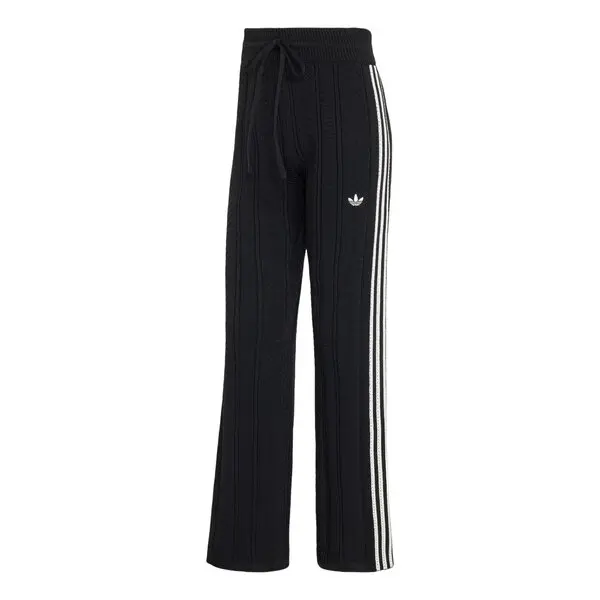 Adidas Wide-leg Track Pant Asia Sizing - Black/cloud White