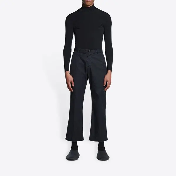 Balenciaga Cropped Cotton Trousers