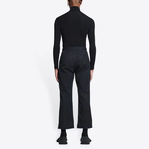 Balenciaga Cropped Cotton Trousers