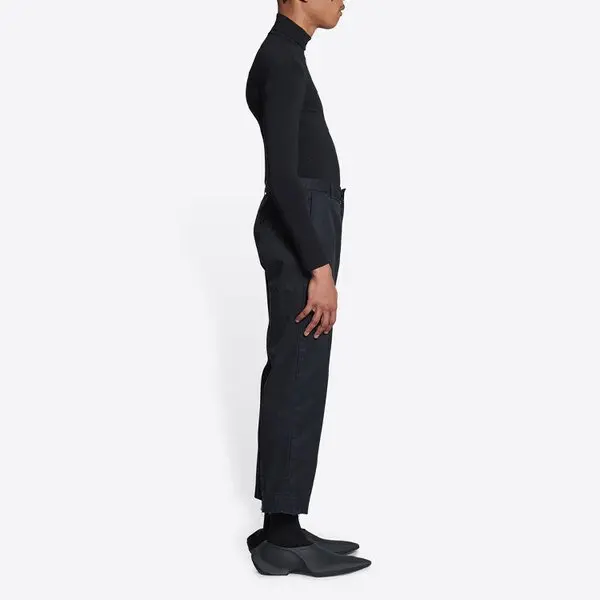 Balenciaga Cropped Cotton Trousers
