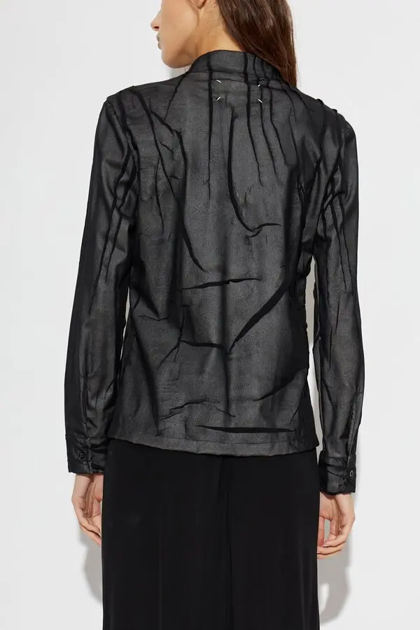 MAISON MARGIELA Shirt With A Stand-up Collar