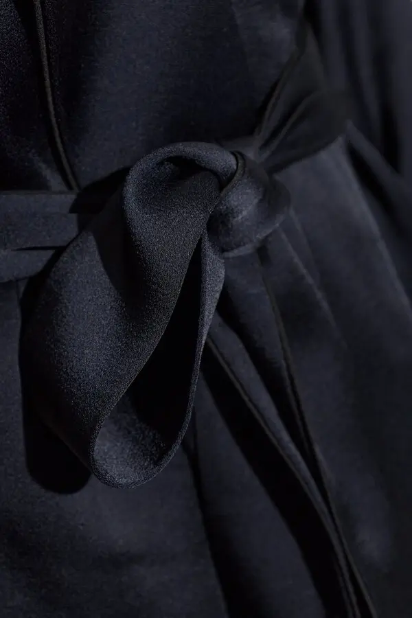 Victoria Beckham Satin Blazer With Belt
