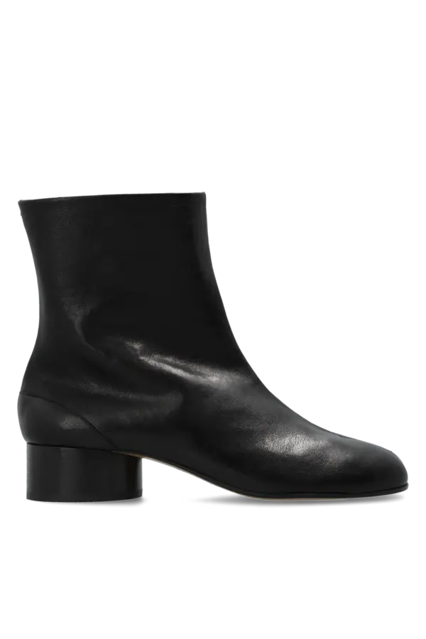 MAISON MARGIELA Heeled Ankle Boots With 'tabi' Cut-out - Black