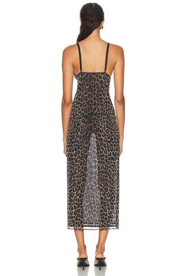 Saint Laurent Long Dress - Leopard