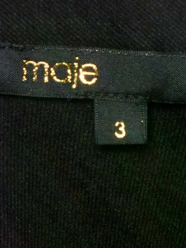 Maje Ralek Asymmetric Midi Dress