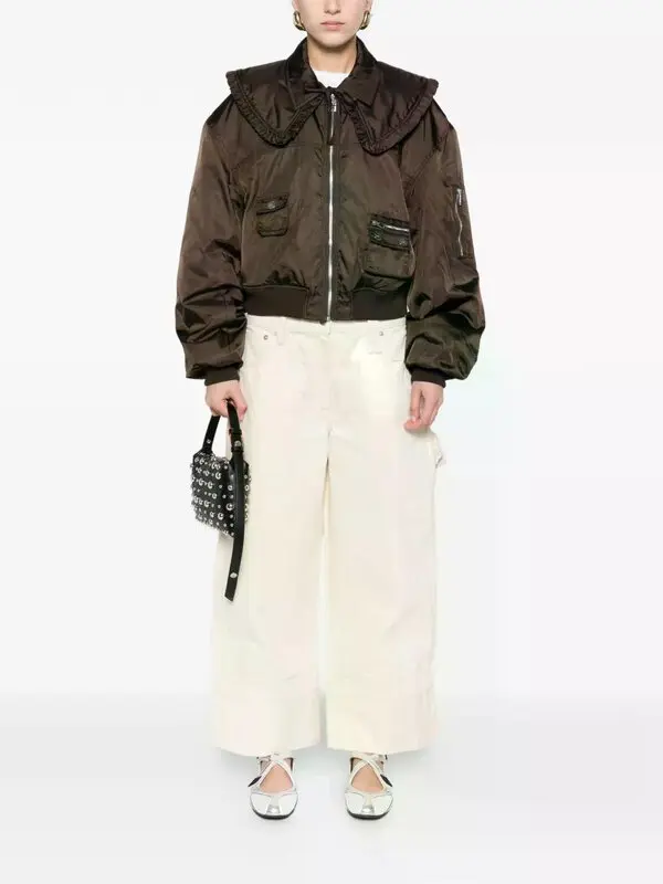 AUTRY Ruffled-detail Pocket Jacket