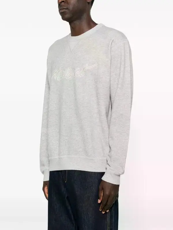 MARANT Logo-embroidered Crew-neck Sweater