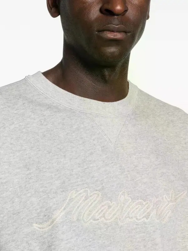 MARANT Logo-embroidered Crew-neck Sweater