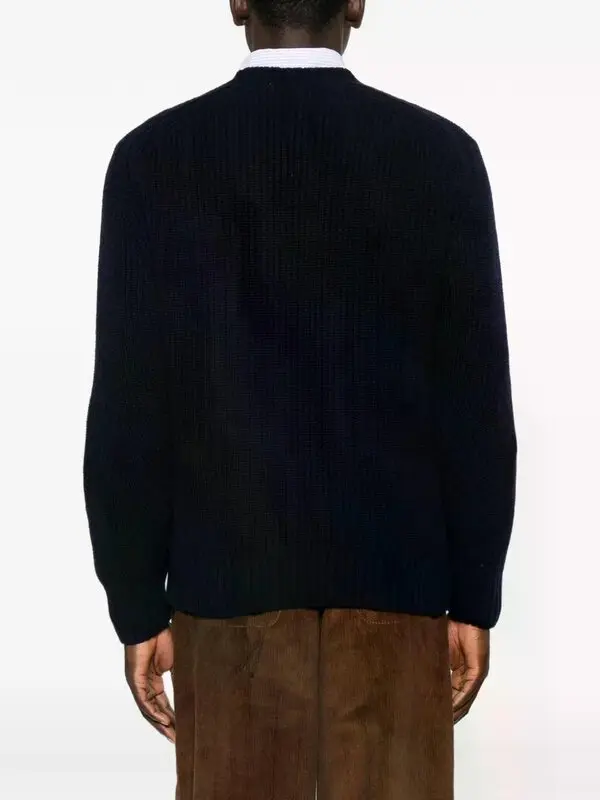 Lacoste Ribbed-knit Raglan-sleeve Sweater