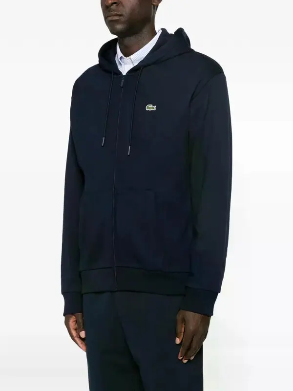 Lacoste Logo-patch Zip-up Hoodie