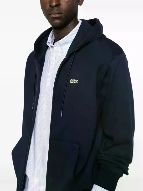 Lacoste Logo-patch Zip-up Hoodie