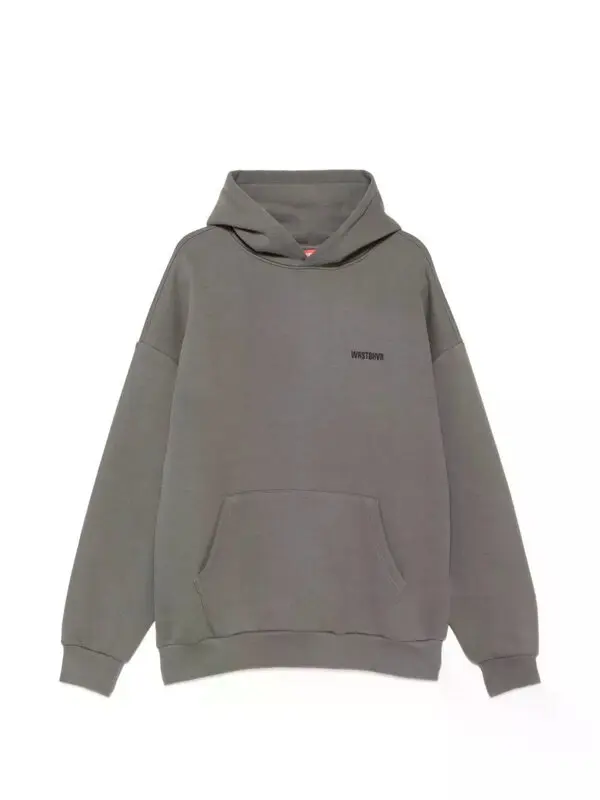 WRSTBHVR Logo-print Hoodie - Grey