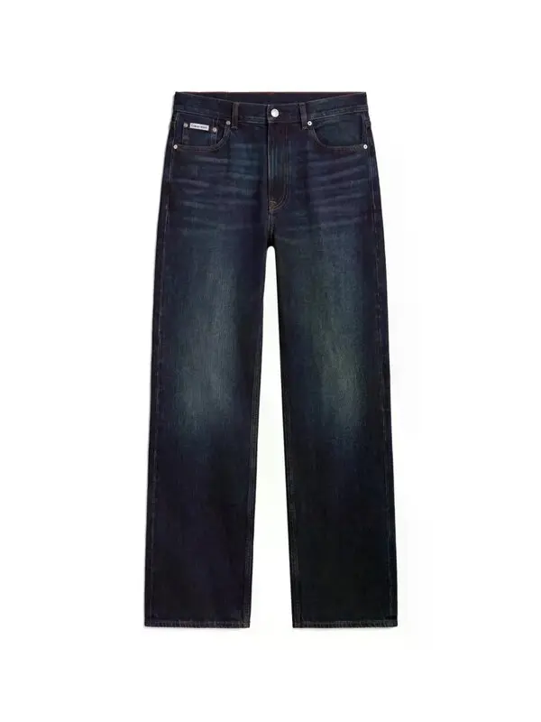 Calvin Klein Faded Whiskered Jeans - Blue