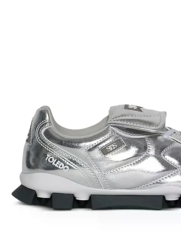 WAITING FOR THE SUN Toledo Metallic Calf Leather Sneakers