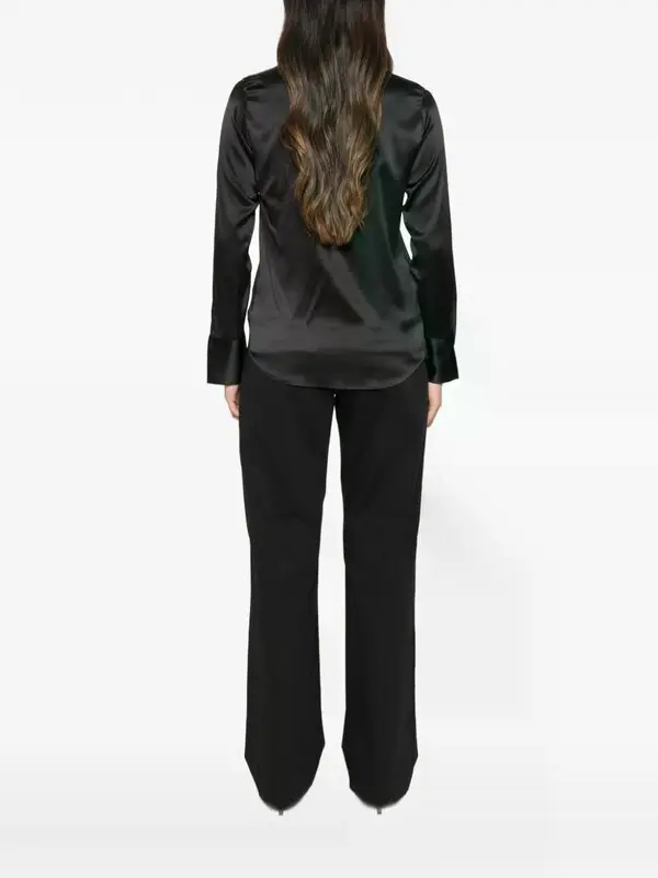 MAZZARELLI Pussy-bow Silk-satin Blouse