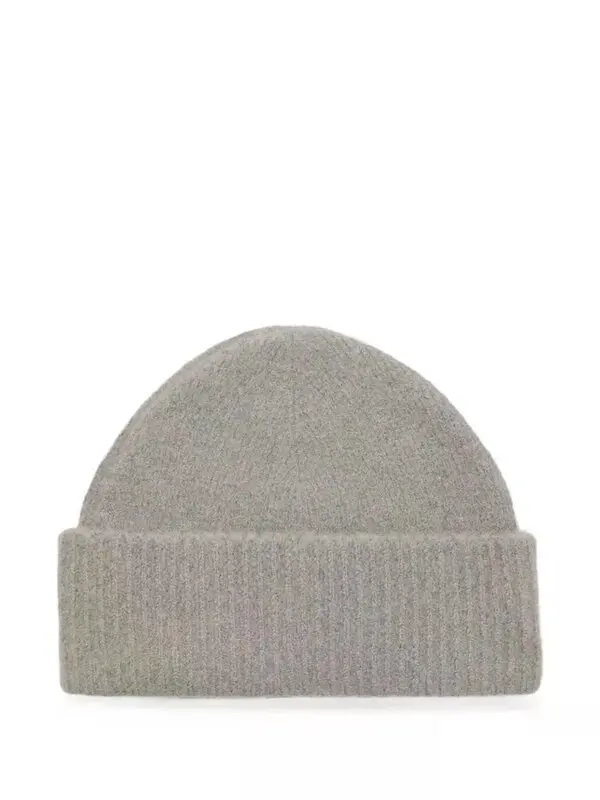 AMI Paris De Coeur Beanie Hat - Grey