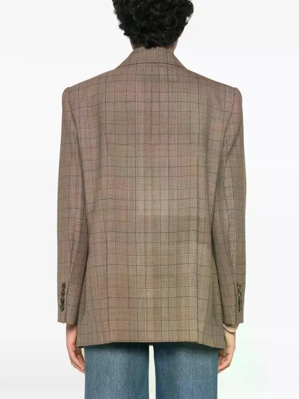 Chloé Check Double-breasted Jacket