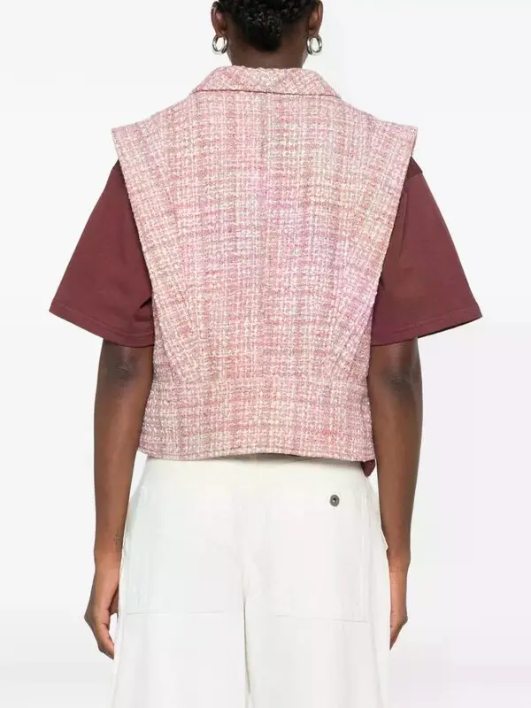 HOMAGE Bouclé-knit Buckled Jacket