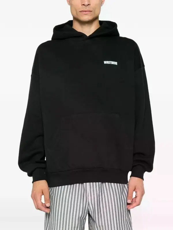 WRSTBHVR Logo-print Cotton-jersey Hoodie